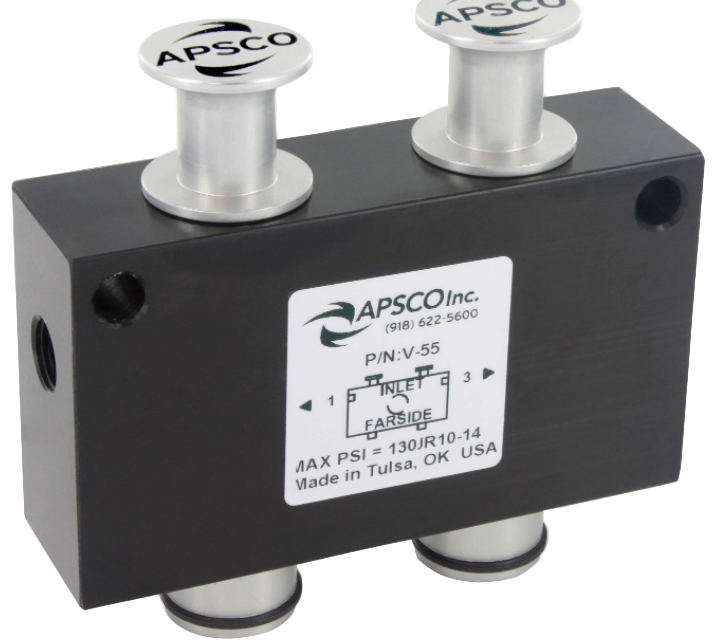 Dual-Spool 3 Way Push-Pull Valve (P/N:V-55) – Valley Hydraulics